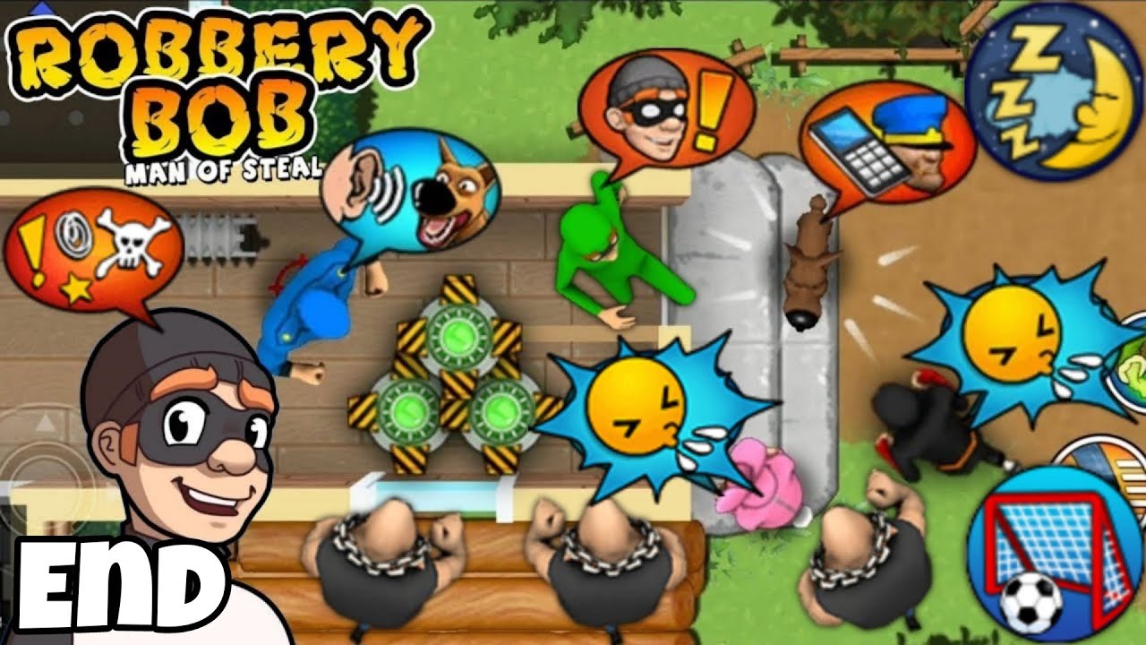 Robbery Bob - Ninja Bob and Green Screen Bob Perfect Game v48 - YouTube