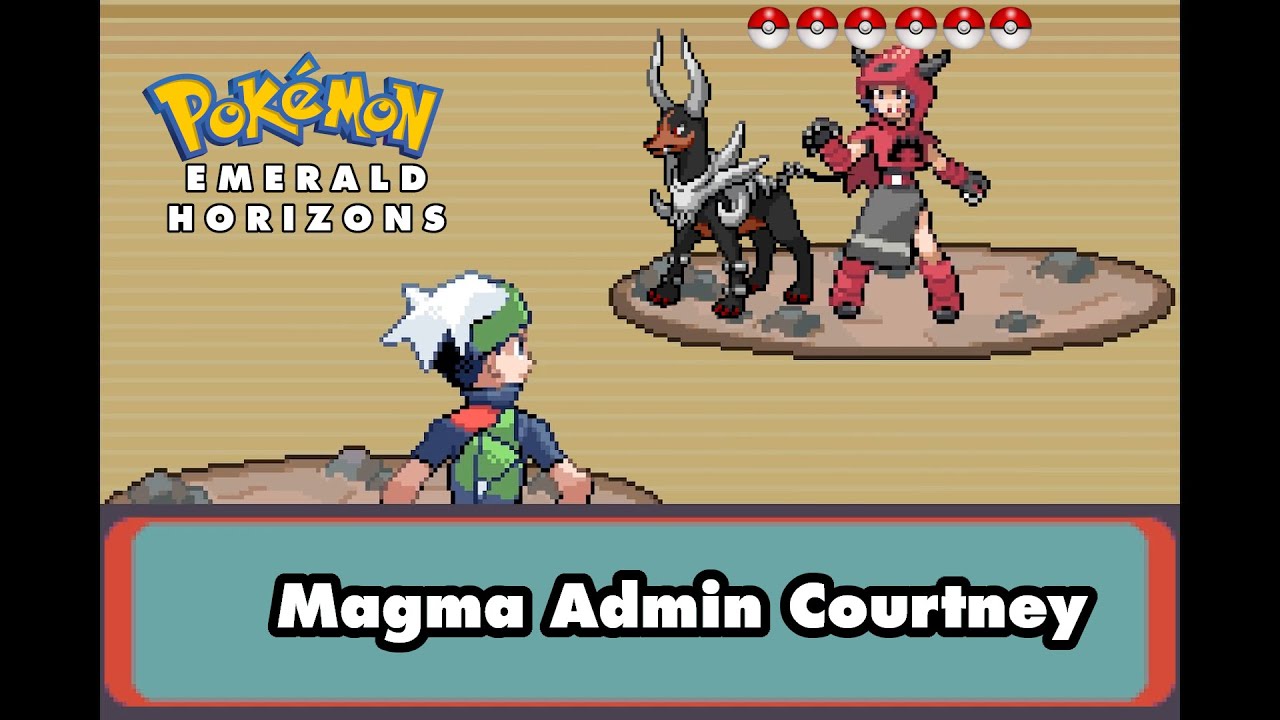Pokemon Emerald Horizons - VS Team Magma Admin Courtney (Magma Hideout ...