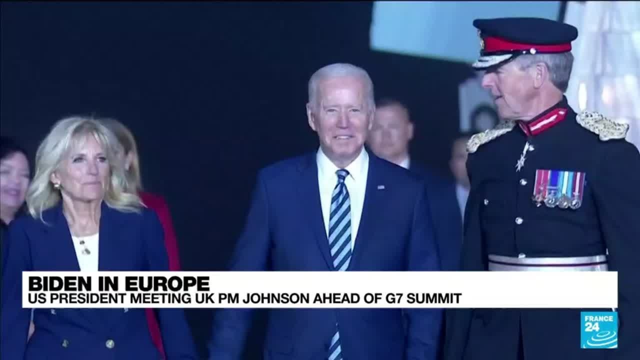 US President meeting UK PM Johnson ahead of G7 summit - YouTube