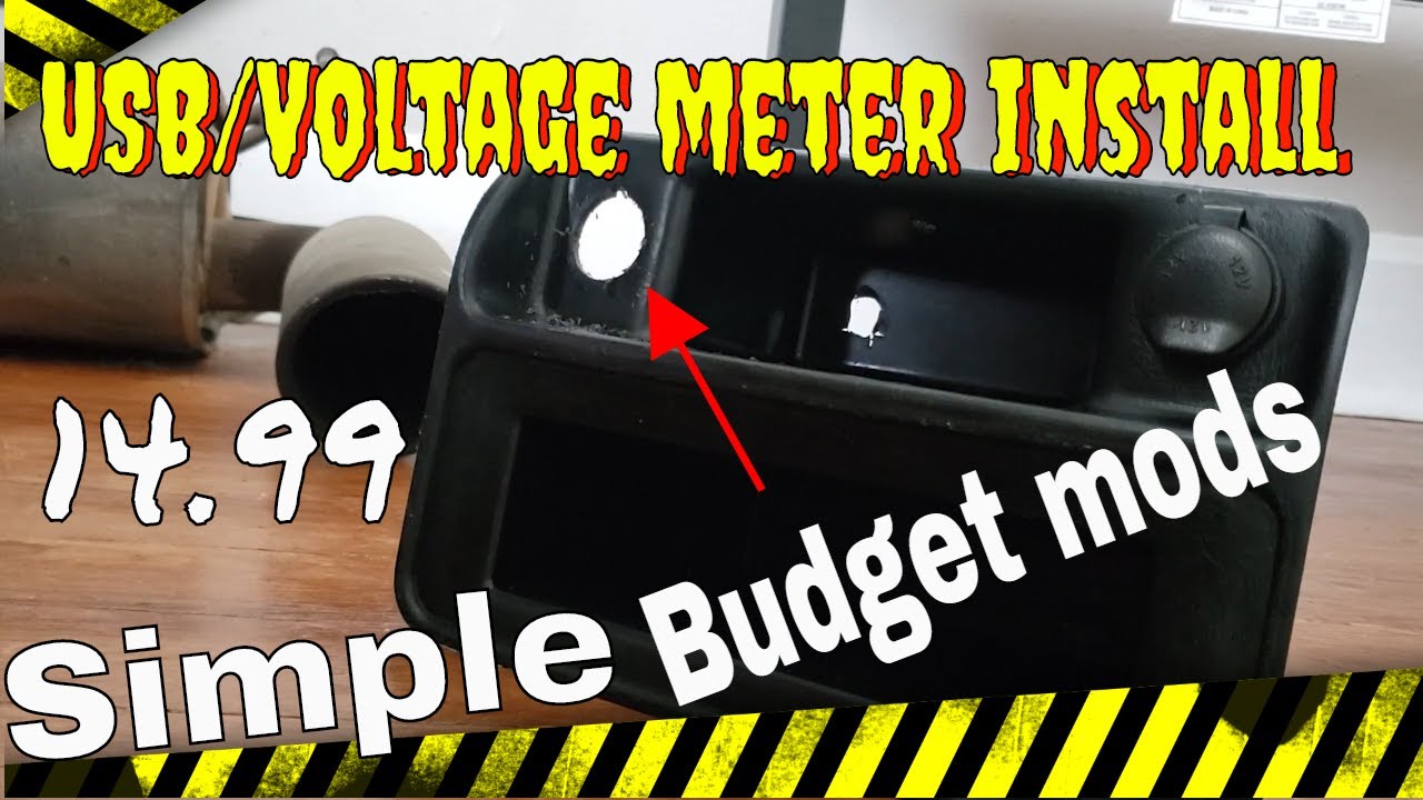 How to install a voltage meter with a usb port simple diy - YouTube