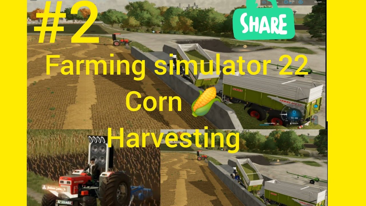 Faming Simulator 22 corn Harvesting #farmingsimulator22 #gaming #games ...