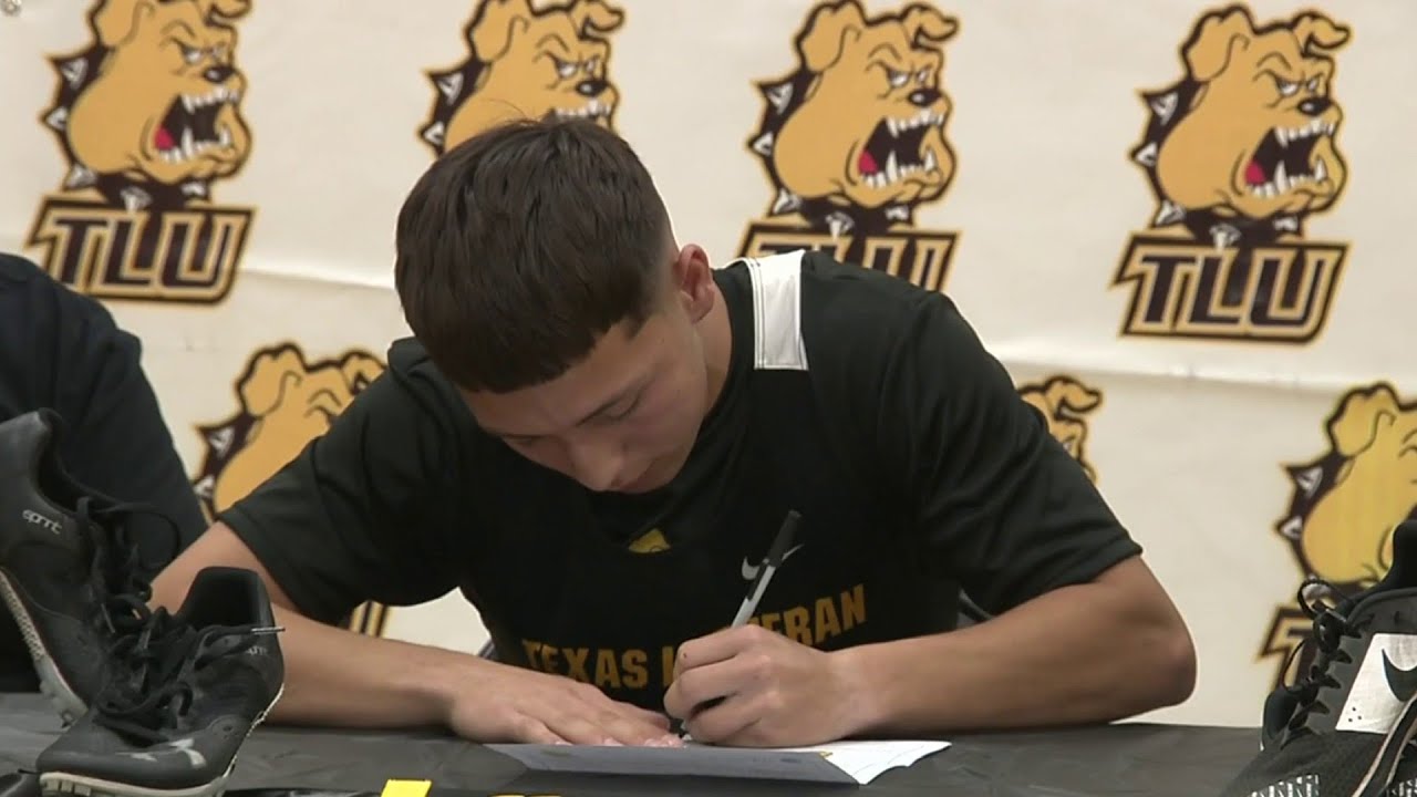 Kennedy’s Landon Miller signs with Texas Lutheran University for cross ...