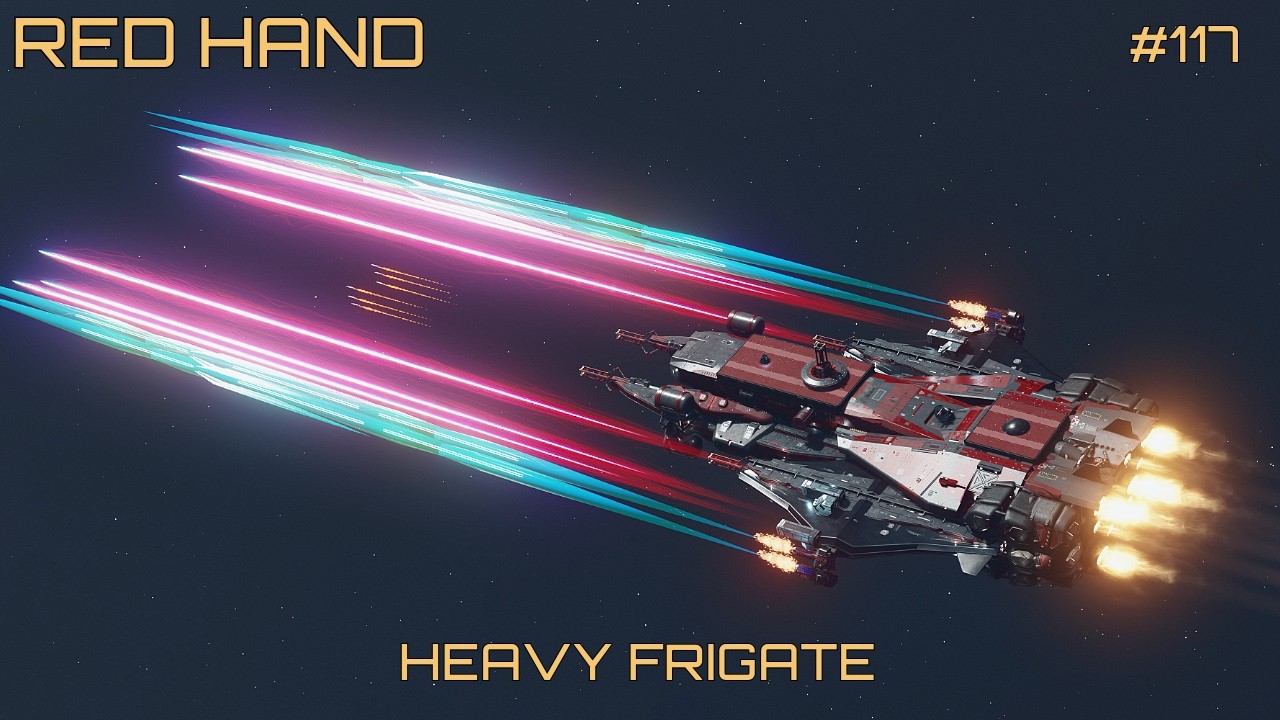 Starfield - RED HAND, Class C Heavy Frigate... #starfieldships # ...