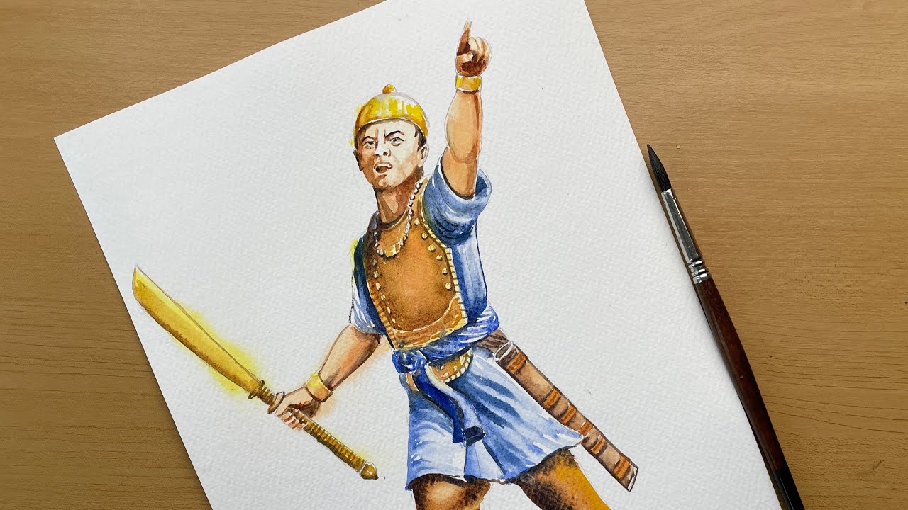 Lachit Borphukan Drawing - YouTube