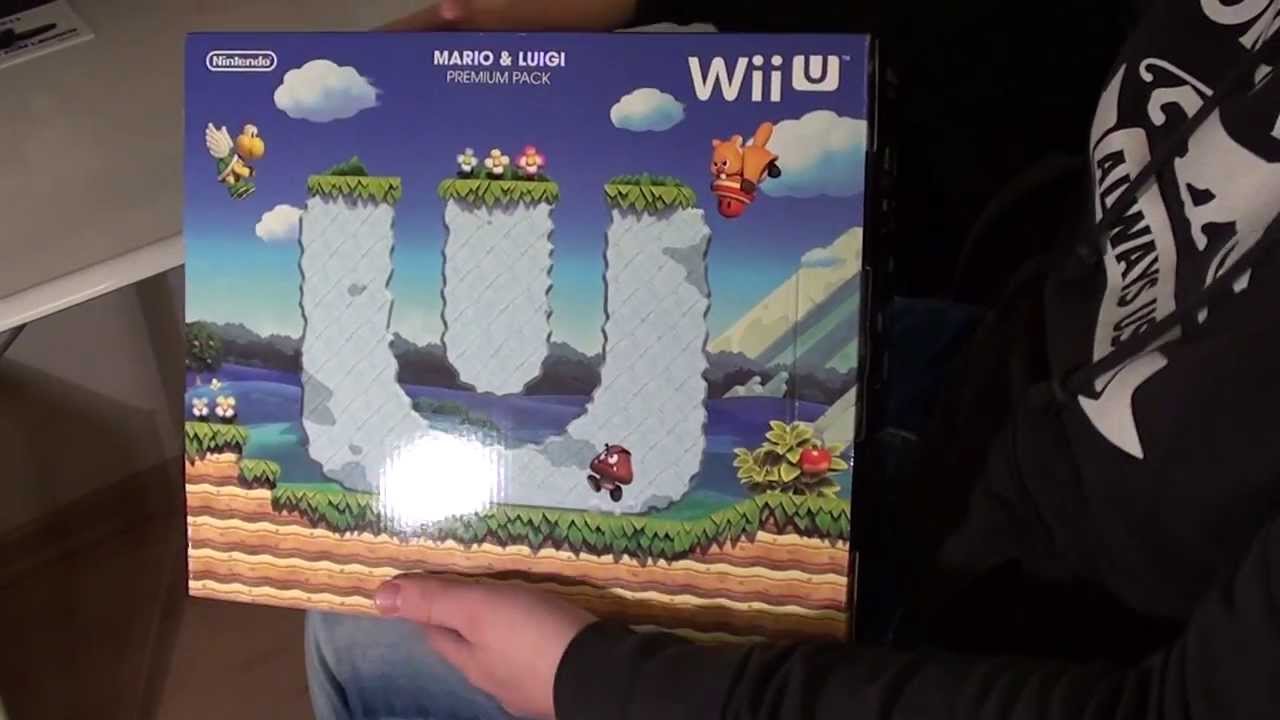 Unboxing WiiU Mario & Luigi Premium Pack - YouTube