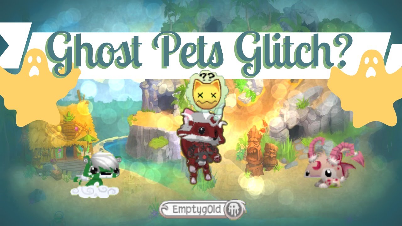 ANIMAL JAM GHOST PETS GLITCH? - YouTube