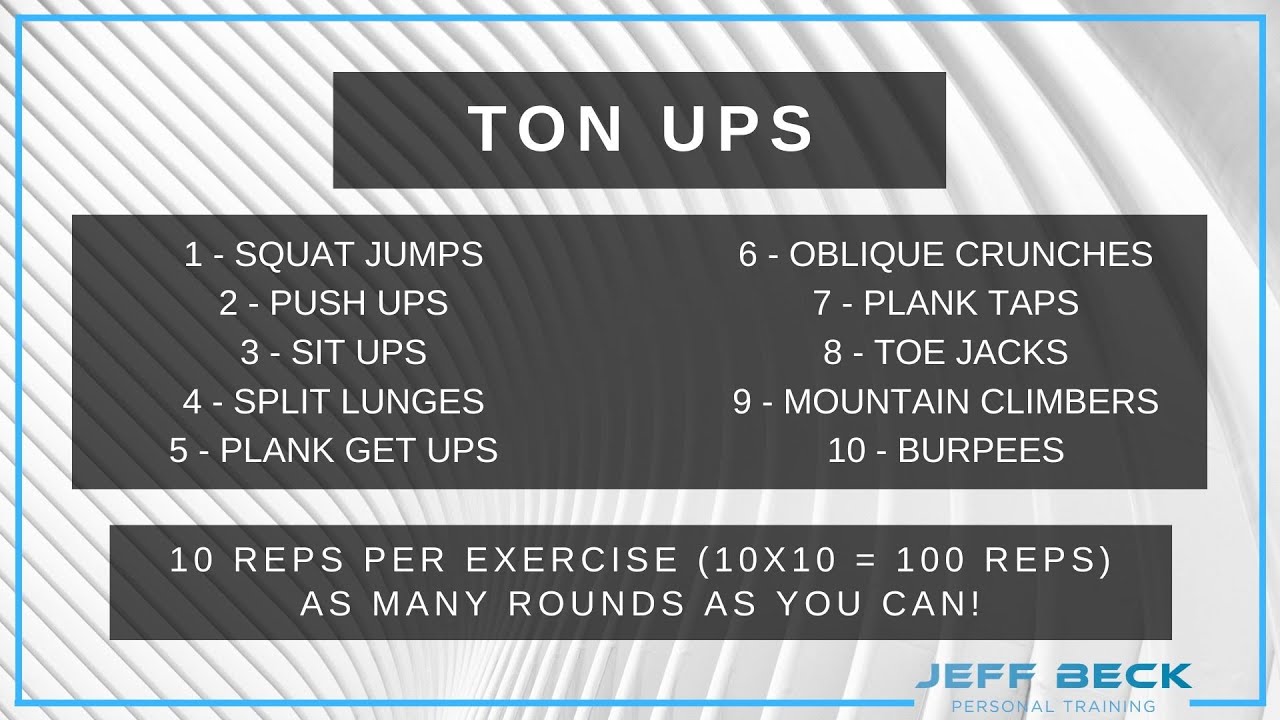 Ton Ups Workout - YouTube