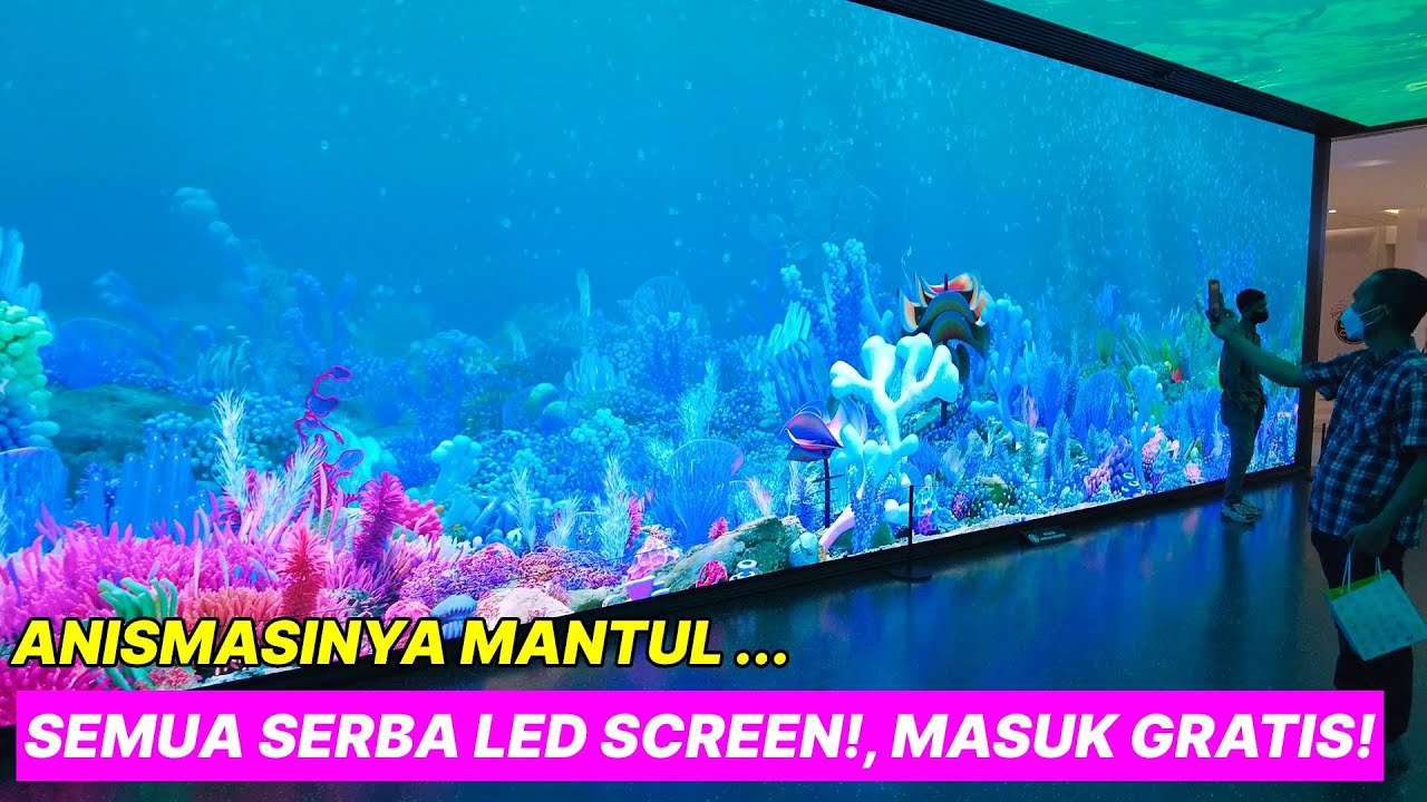 GILA ANIMASI LED SCREEN BESARNYA KEREN BGT, BNYK YG BERFOTO || HYUNDAI ...