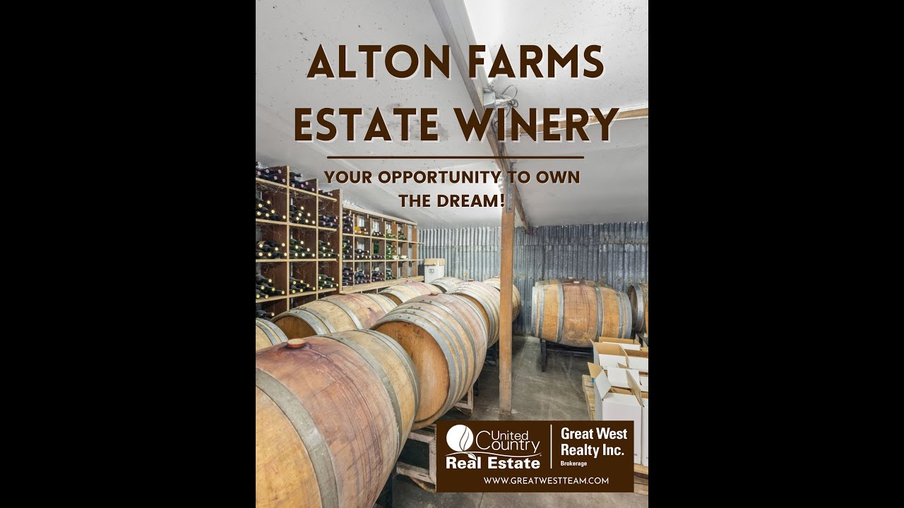 Ontario Winery for Sale! Alton Farms Estate Winery - YouTube