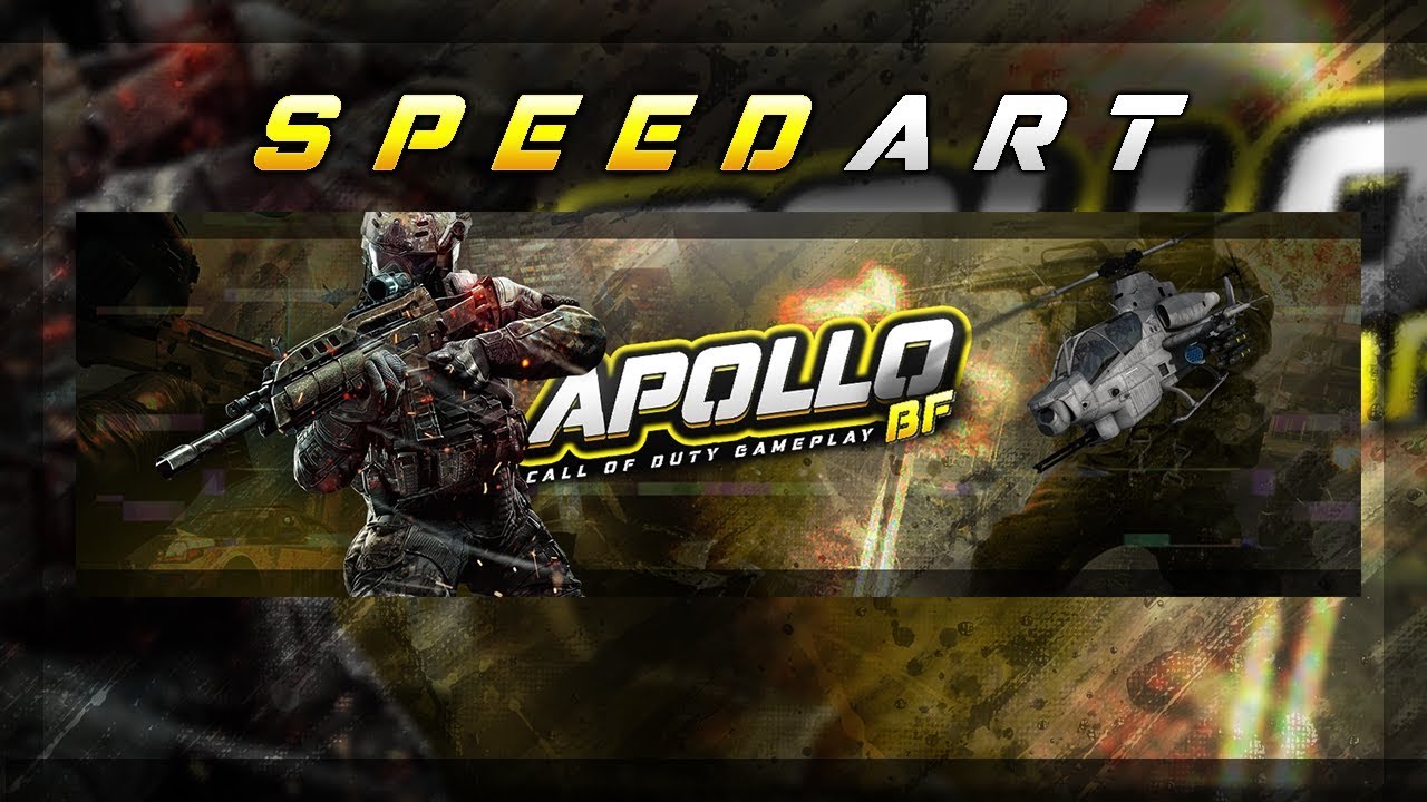 Call of Duty Modern Warfare: Banner SpeedArt for ApolloBF - YouTube