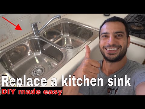How to remove and install kitchen sink - DIY