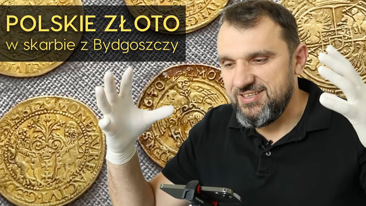 Oglądamy POLSKIE MONETY złote ze Skarbu w Bydgoszczy - YouTube