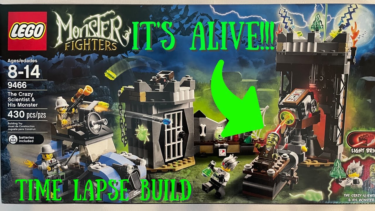 Lego Monster Fighters The Crazy Scientist & His Monster Time Lapse ...