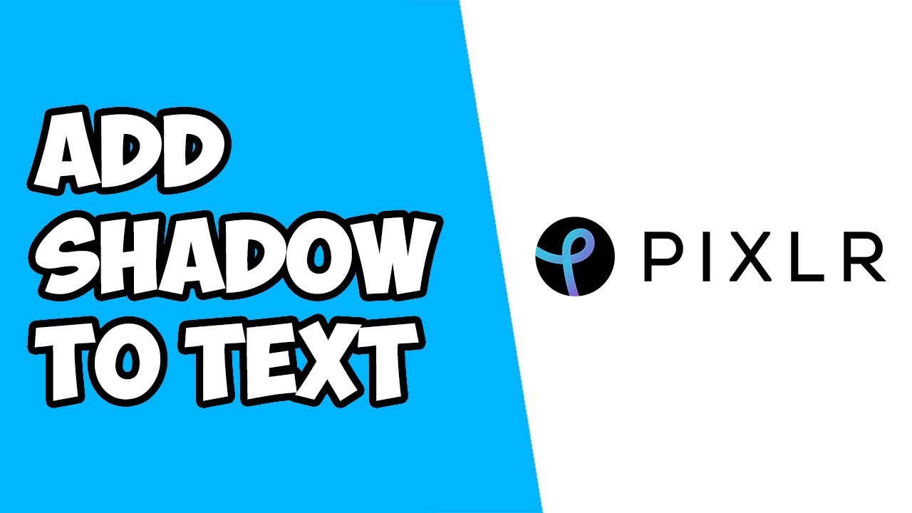 How To Add Shadow To Text in Pixlr - YouTube
