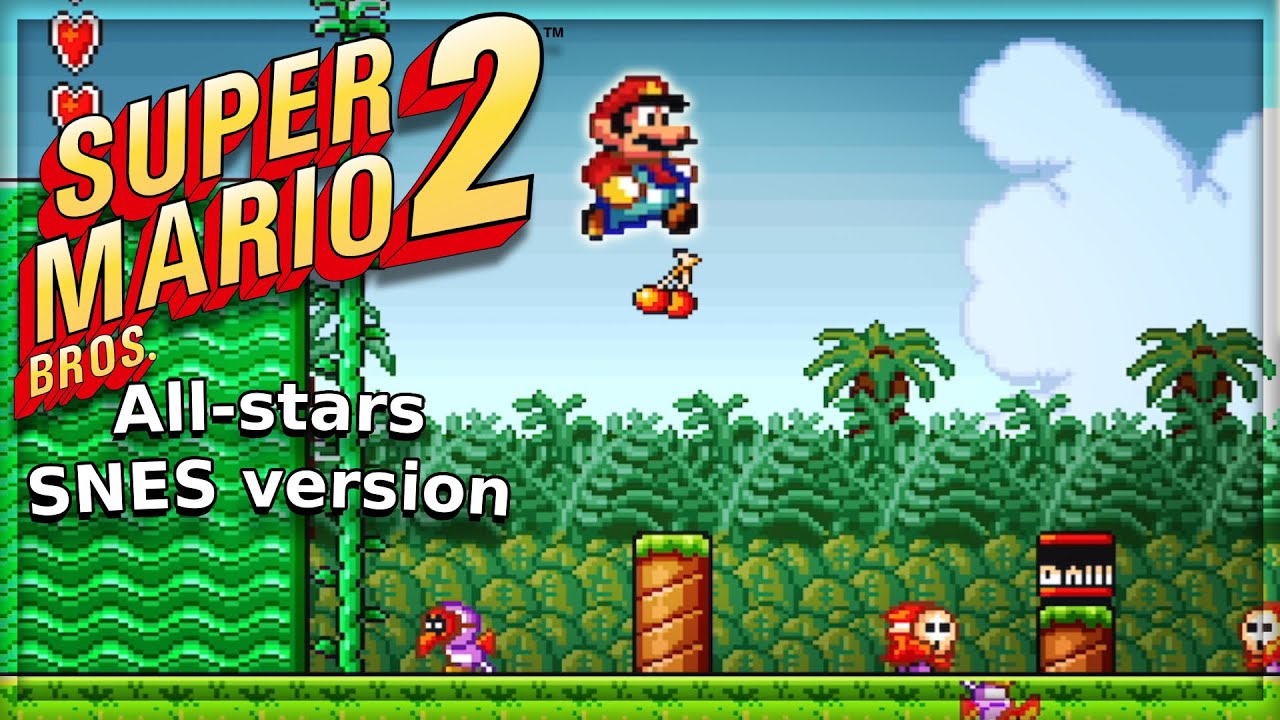 Super Mario bros. 2 - SNES All-stars version [1] - YouTube