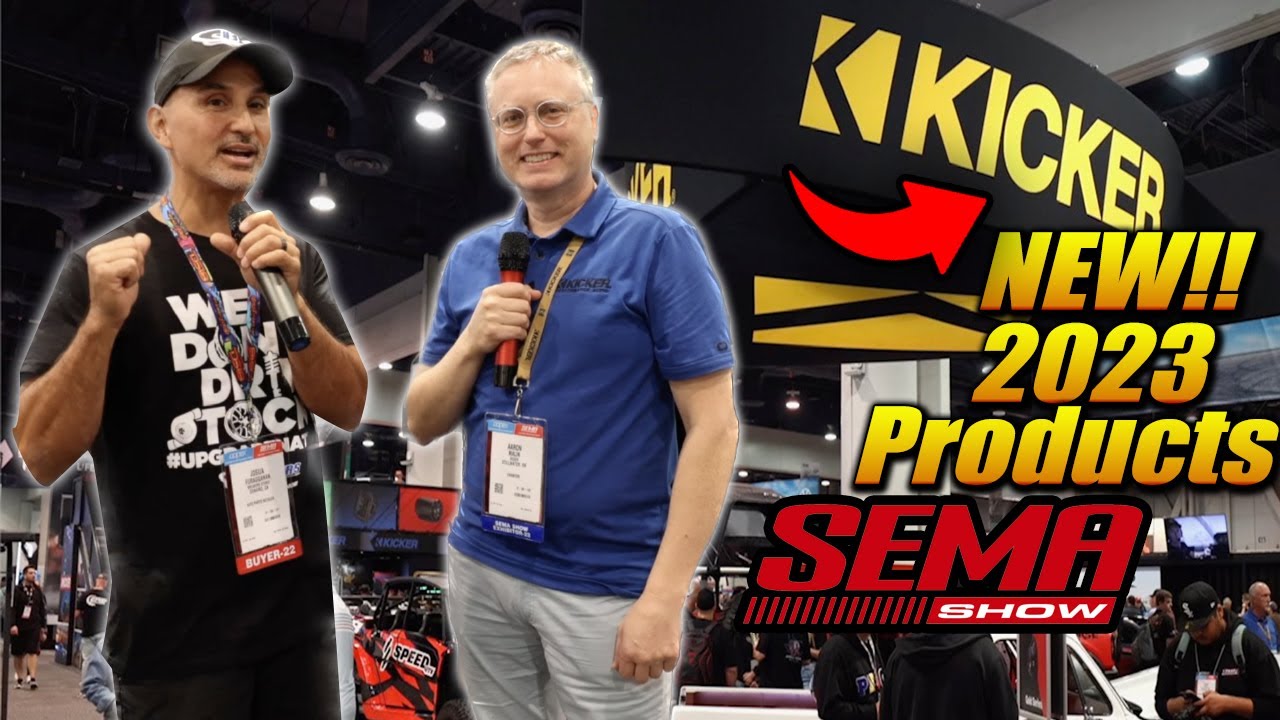 Kicker Car Audio booth at SEMA 2022. New product overview. - YouTube
