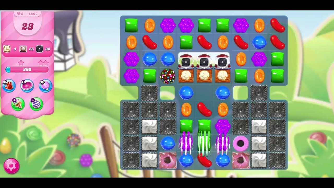 Candy Crush Saga Level 1807 - YouTube