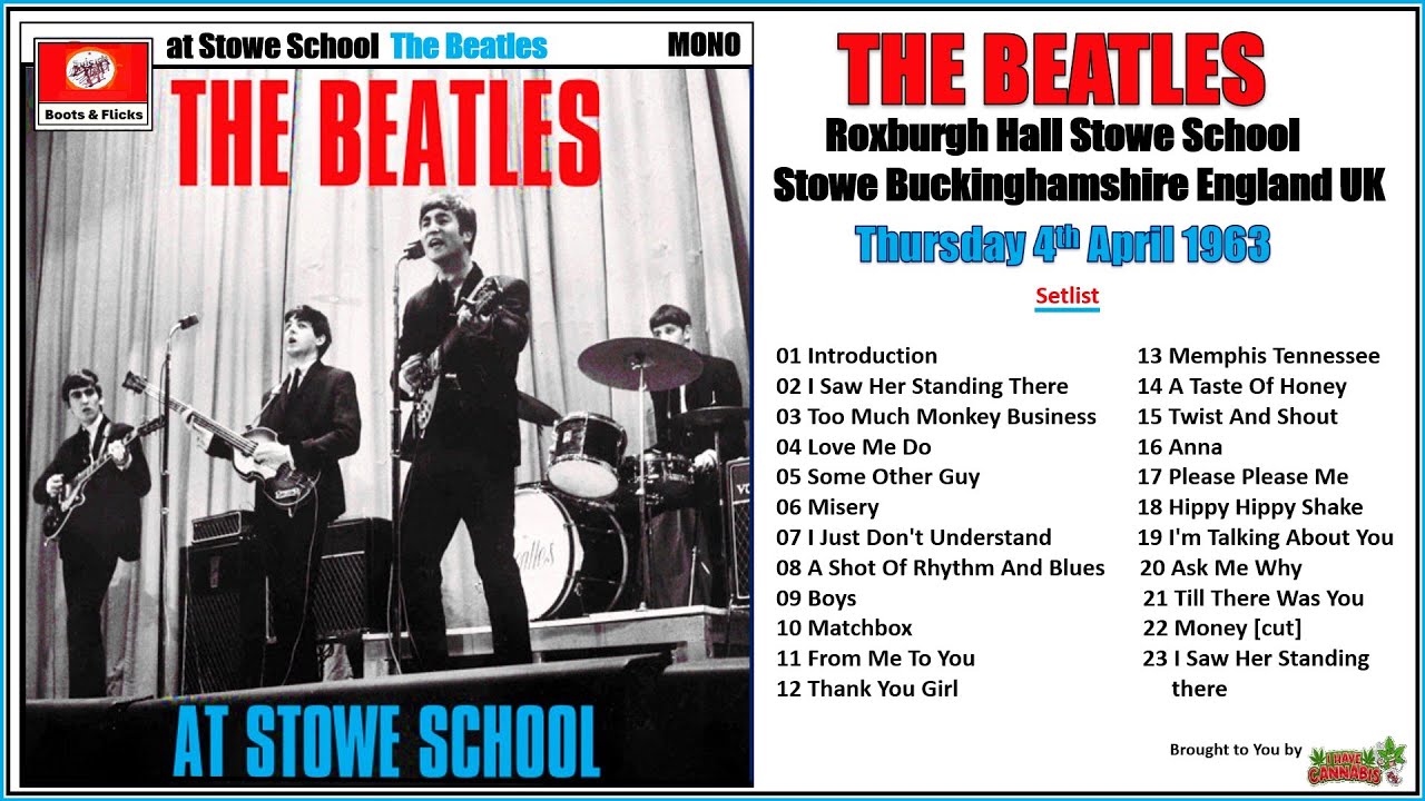 The Beatles Stowe School UK 04-04-1963 [GQ Aud Recording] - YouTube