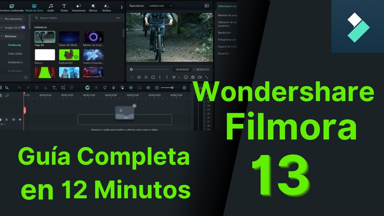 Filmora 13 - ¡Tutorial COMPLETO para Principiantes en 12 MINUTOS! - YouTube