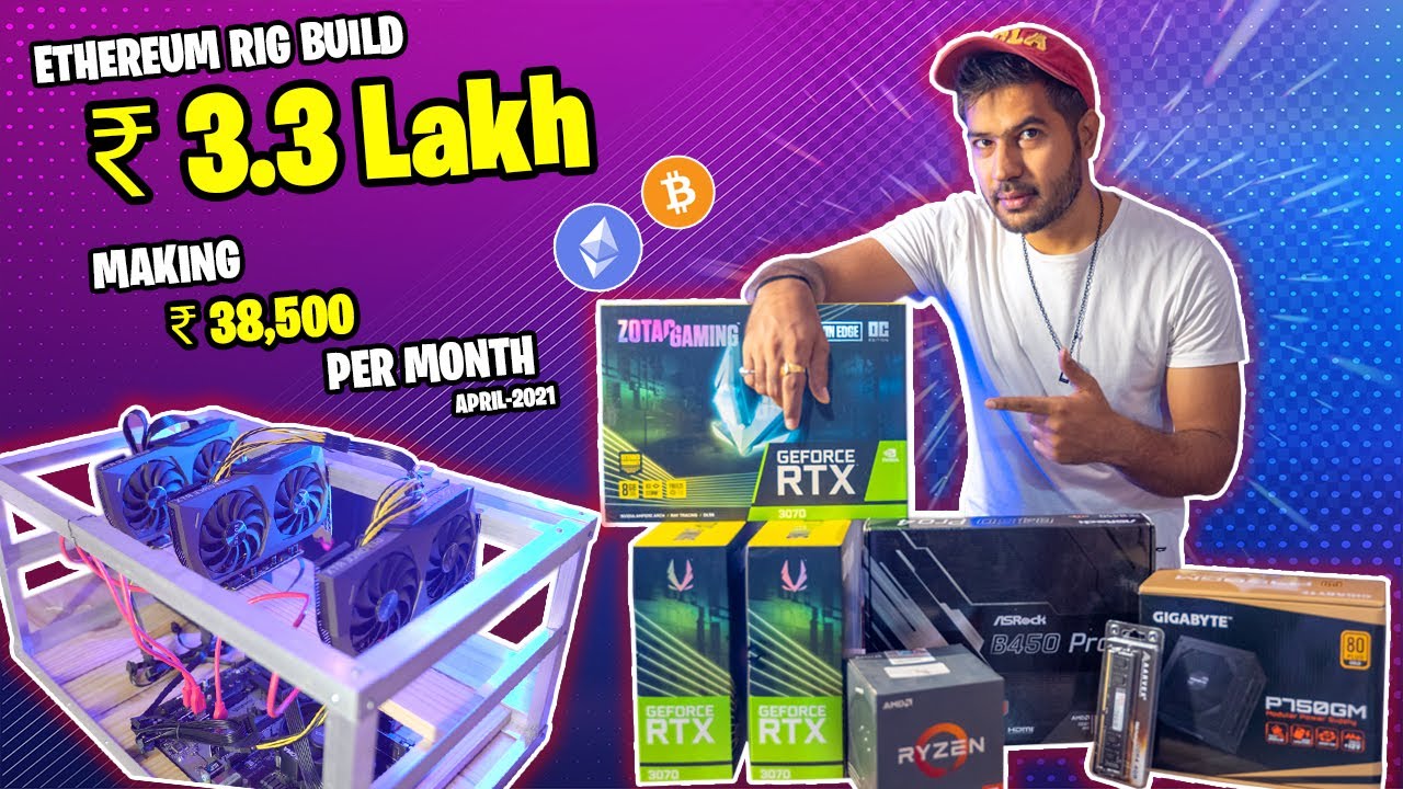 3.3 Lakh Ethereum Mining Rig Build | Zotac RTX 3070 | Hiveos - YouTube