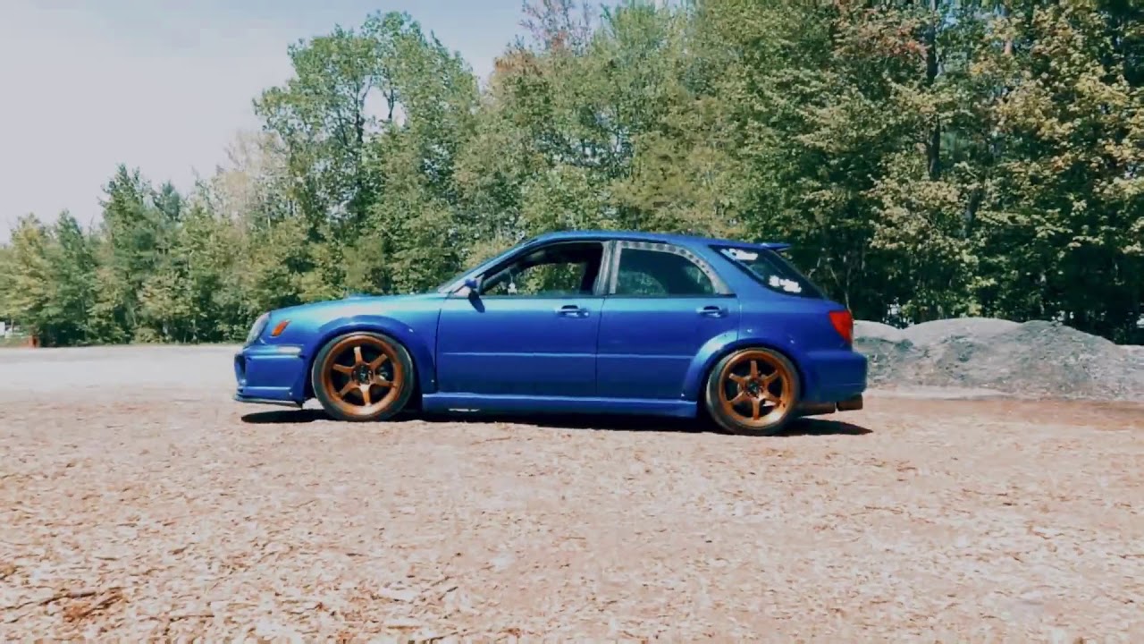 Bagged Bugeye Wagon WRX - YouTube