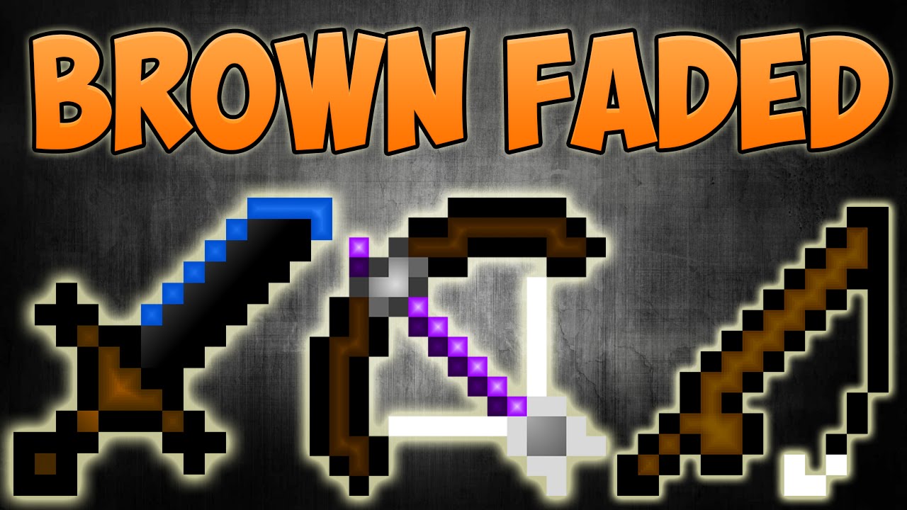 Minecraft PvP Texture Pack - Brown Fade 16x Edit "Faded" (PvP Resource ...