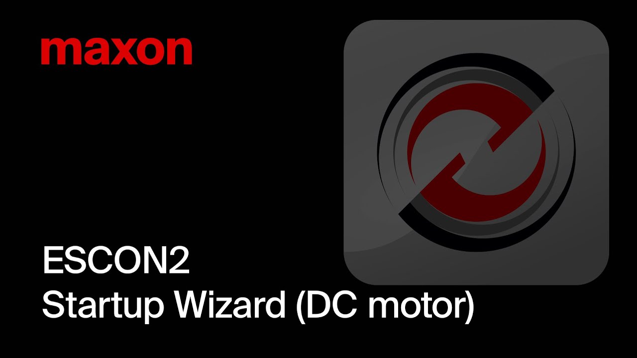 ESCON2 Startup Wizard (DC motor) - YouTube