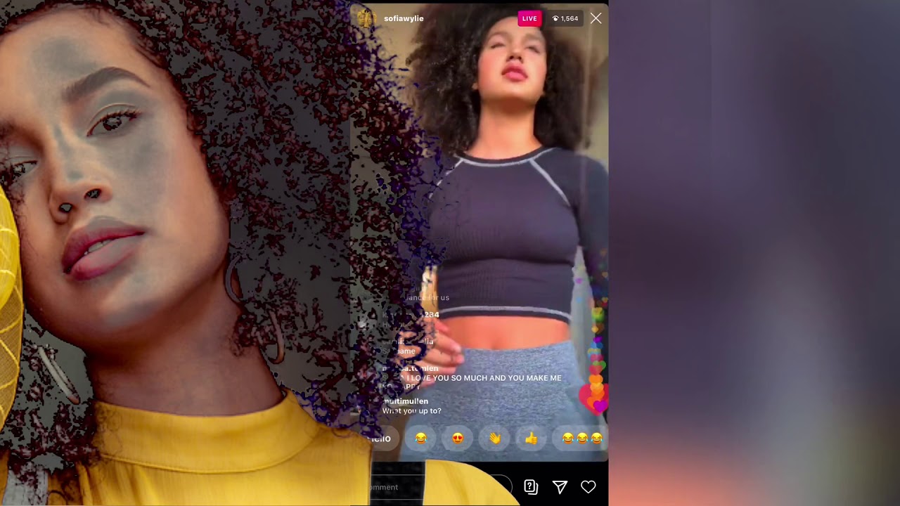 Disney’s Sofia Wylie Crying on Instagram Live - YouTube