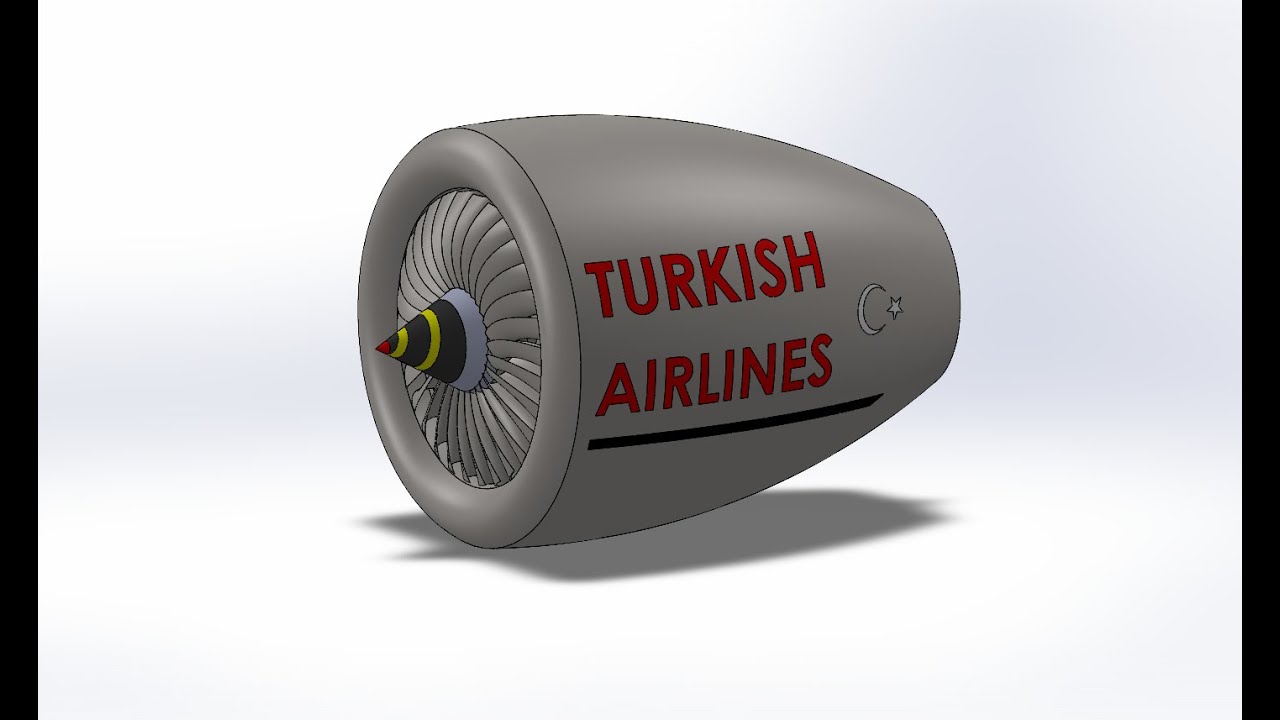 Jet Engine in SolidWorks - YouTube