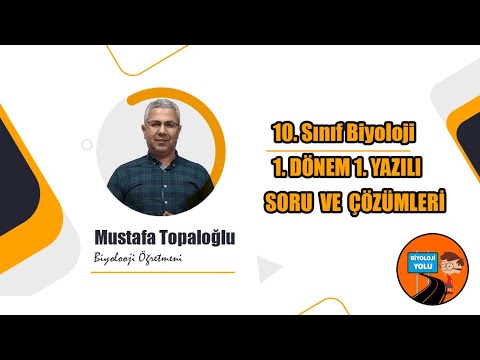 10  SINIF BİYOLOJİ 1  DÖNEM 1  YAZILI SORU VE ÇÖZÜMLERİ