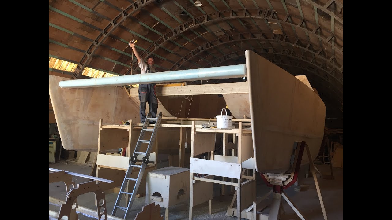 Building Mike Waller 1100 Catamaran. Part 3. Overview - YouTube