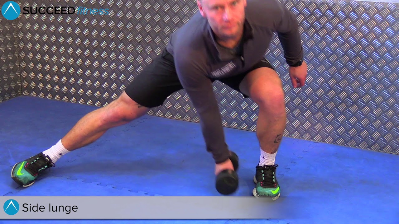 HOW TO: Side lunge – A great exercise for the - YouTube