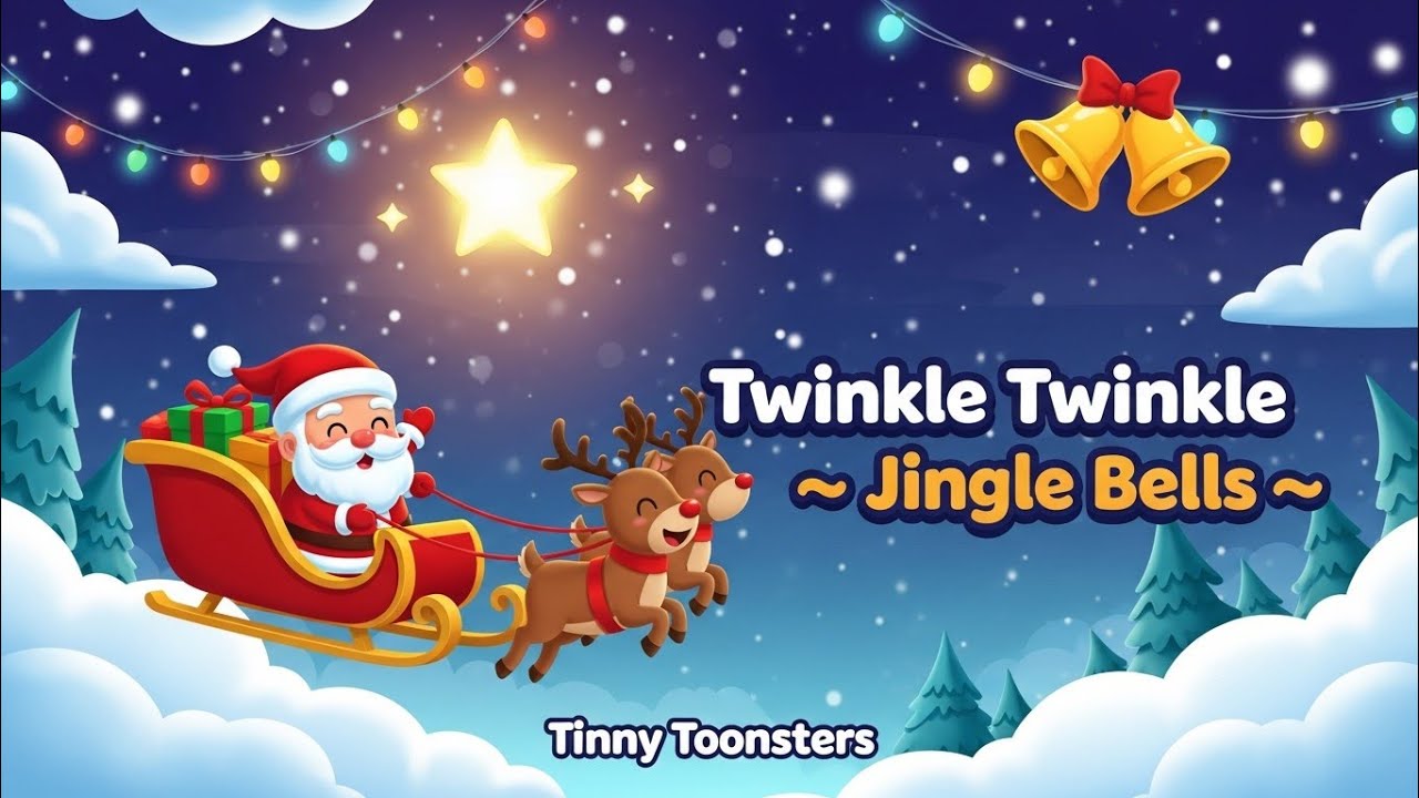 Twinkle Twinkle Little Star + Jingle Bells | Holiday Songs for Children ...