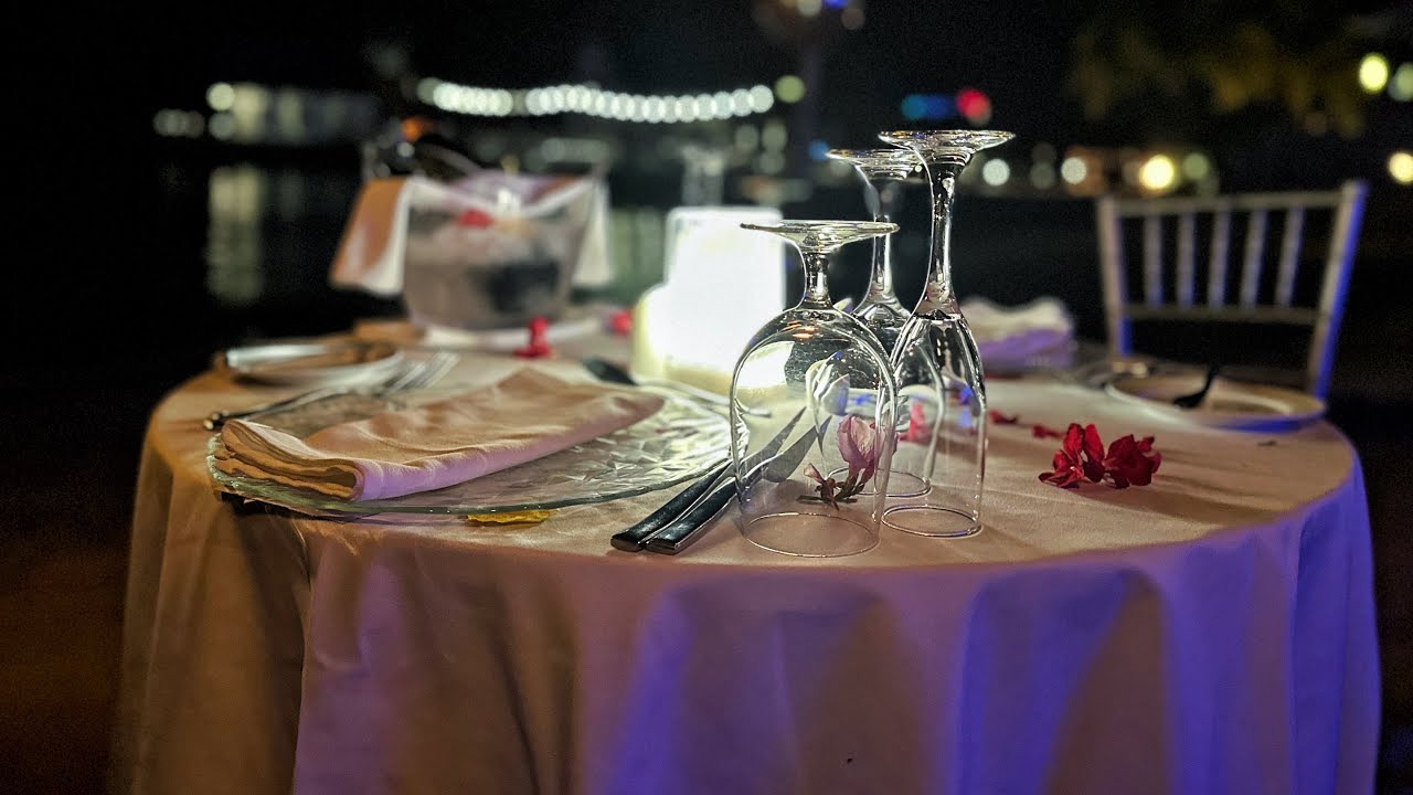 Beachfront Candlelight Dinner at Sandals Ochi - YouTube
