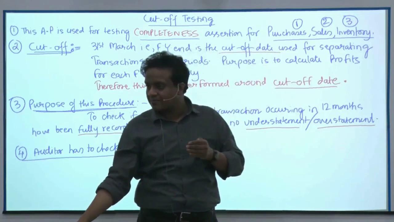 CA Inter Audit || Cut - Off Testing || Audit of Items of FS ...
