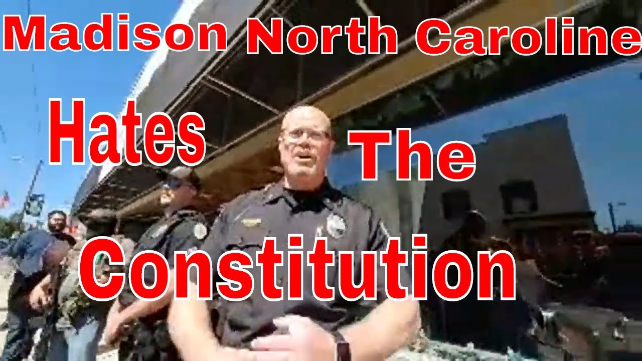 Madison hates the constitution First amendment audit Madison NC - YouTube