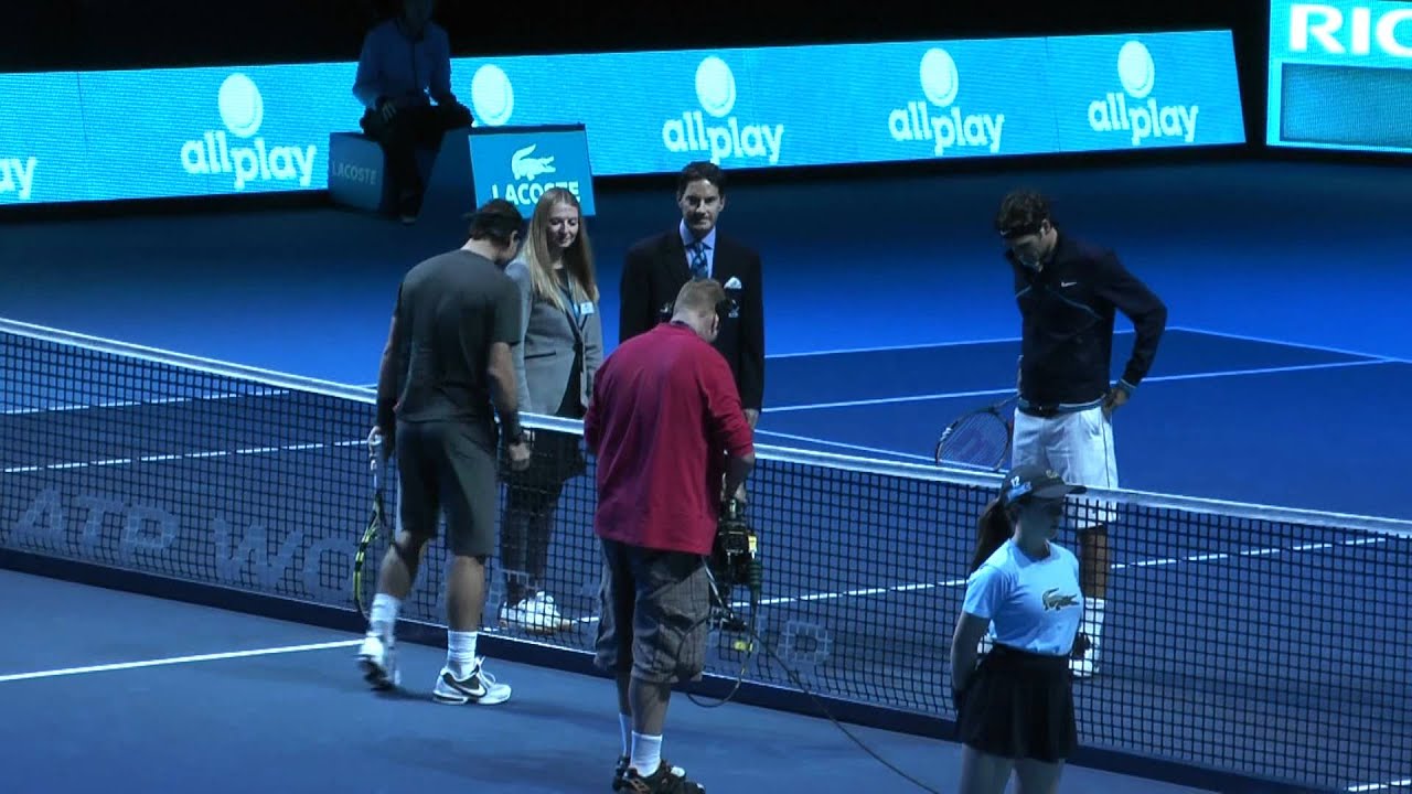 Roger Federer vs Rafael Nadal: Coin toss - YouTube