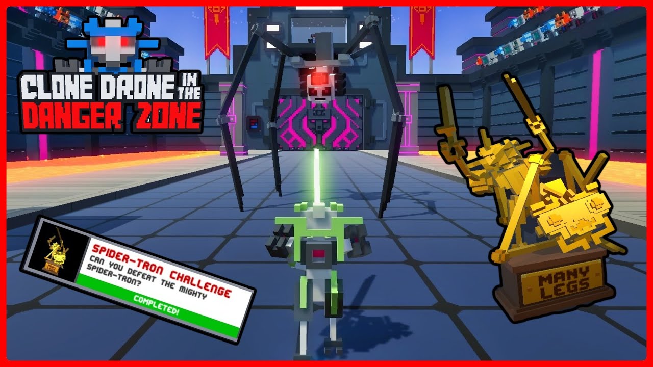 Spidertron Update Is So Much Harder Than I Thought!! // Clone Drone in ...