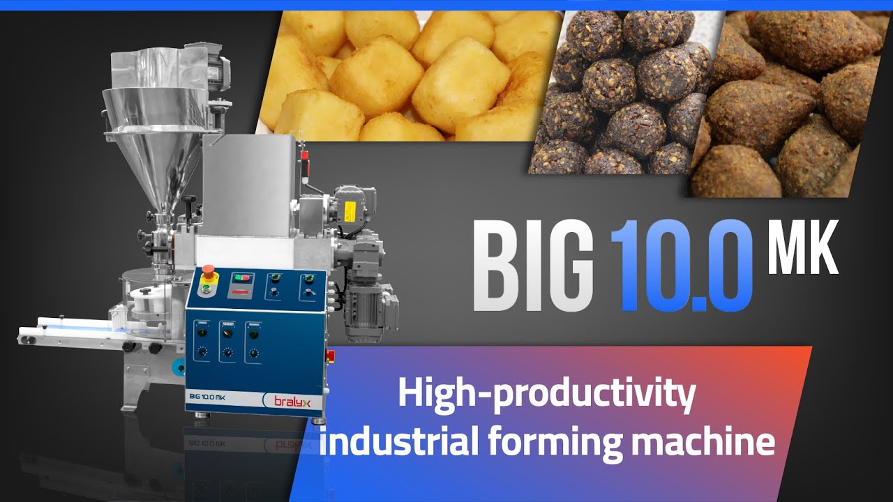 INDUSTRIAL FORMING AND ENCRUSTING MACHINE BIG 10.0 MK BRALYX - YouTube