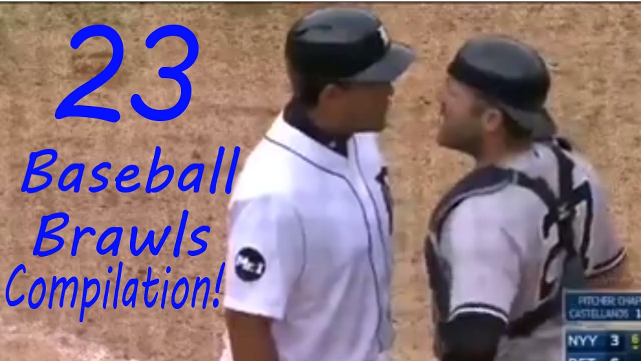 23 BASEBALL BRAWLS compilation - YouTube