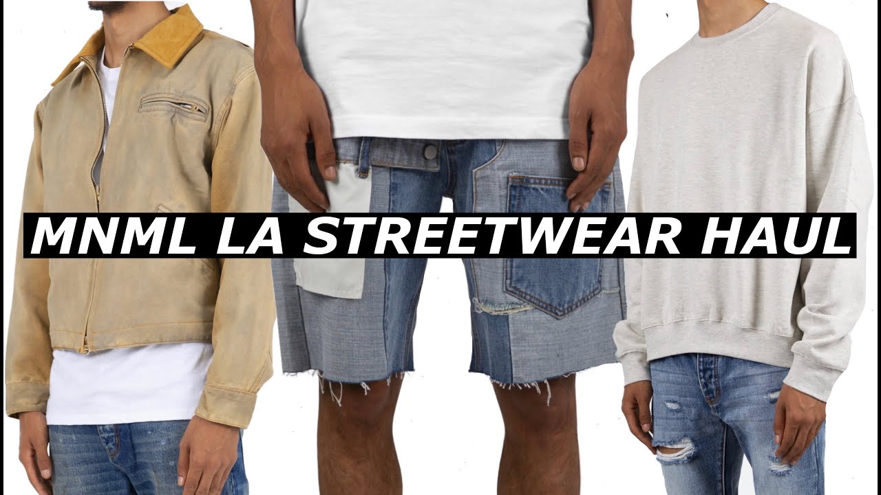 MNML LA Streetwear Clothing Haul | Review - YouTube