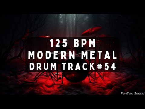 Modern Metalcore Drums - 125 BPM - YouTube