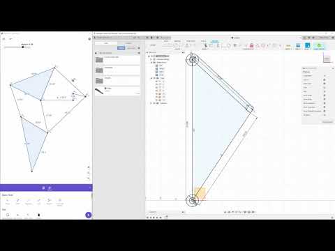 Strandbeest leg lower triangle Fusion360 - YouTube