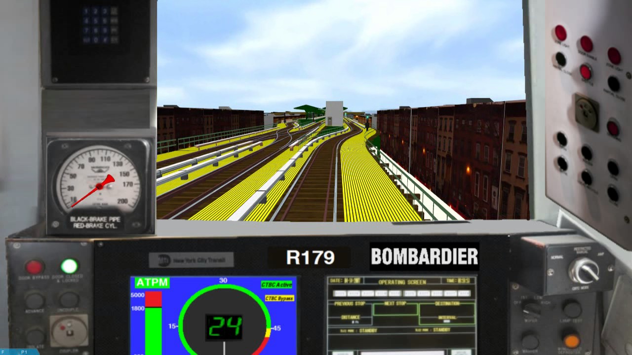 OpenBve R179 F Via the D Line - YouTube