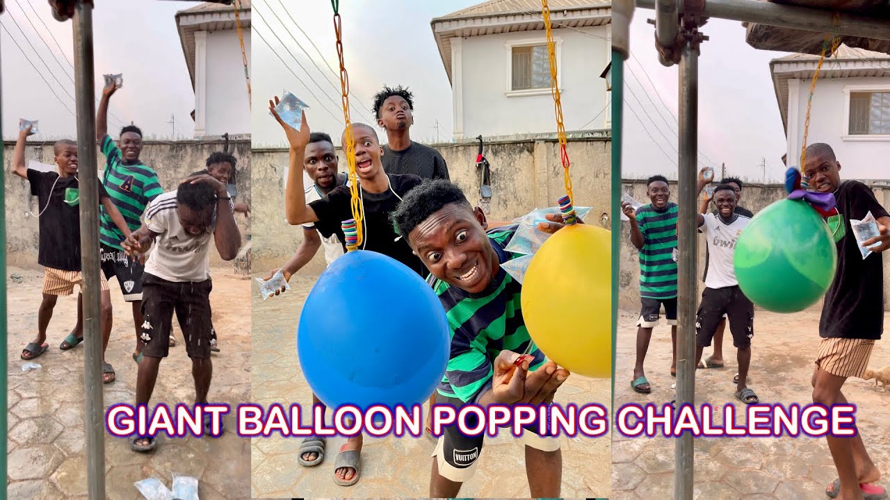 Balloon popping challenge 😂😂 (Izahkus Tv) - YouTube
