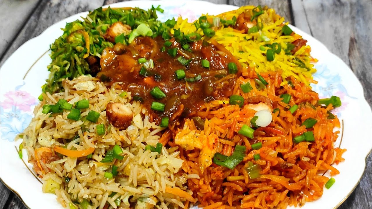 Restaurant Style Chinese Chicken Chopper Rice With Chinese Gravy ...