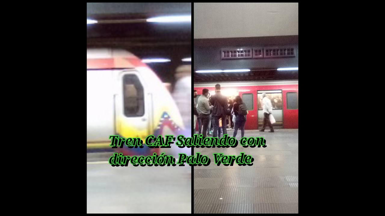 Metro de Caracas Estación Chacaíto Tren Saliendo (Dirección Palo Verde ...