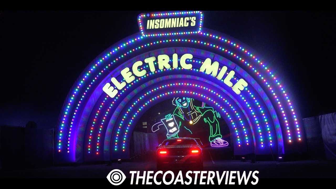 INSOMNIAC's Electric Mile Drive-Thru Audiovisual Experience POV in ...