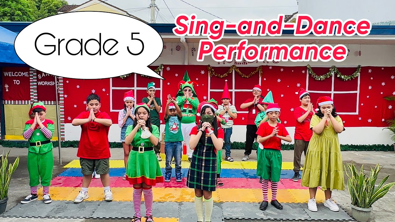 Grade 5 Sing-and-Dance Performance | SDIMS Christmas Party 2022 - YouTube