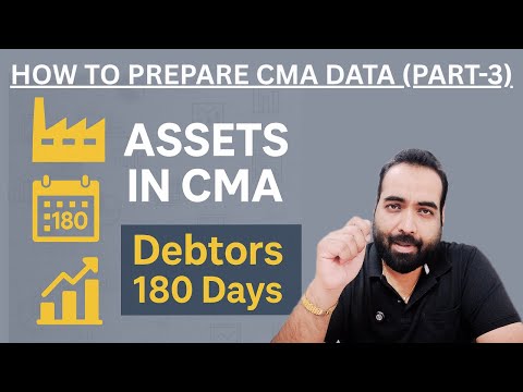Lecture 52: How to prepare CMA data- Balance sheet asset side punching ...